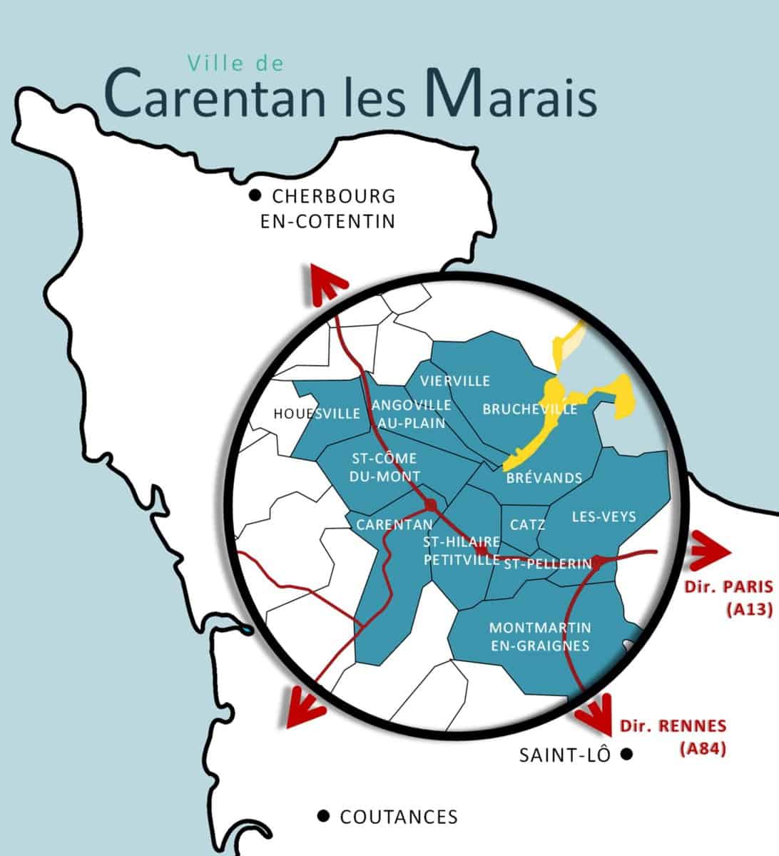Venir à Carentan-les-Marais - Ville de Carentan les Marais